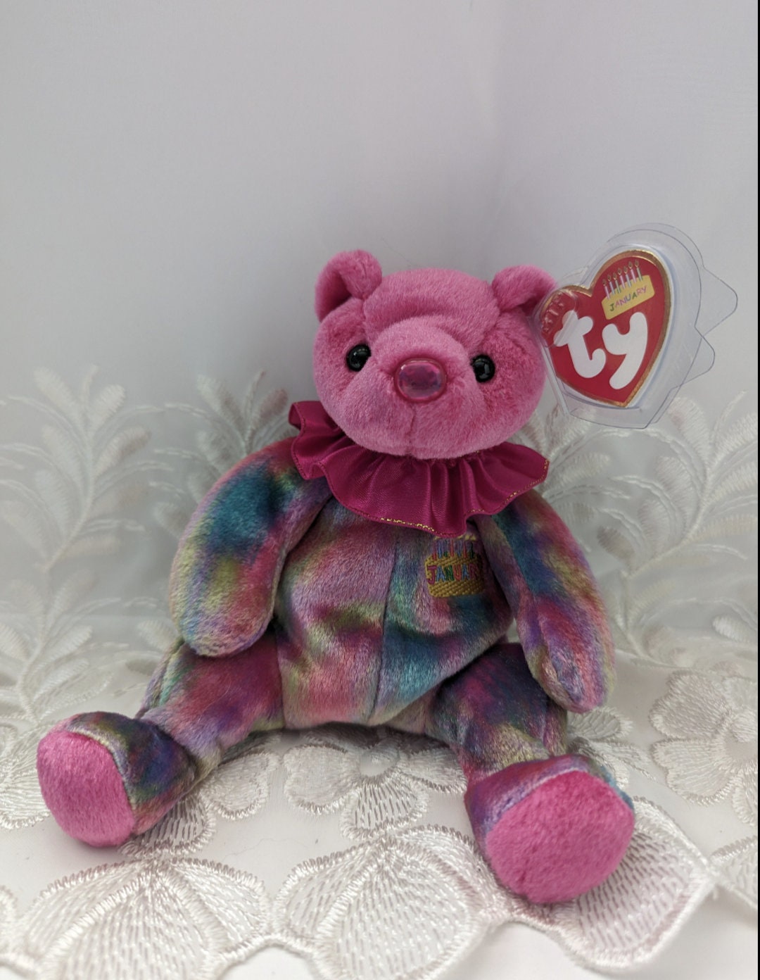 Ty Beanie Baby - January the Clown Birthday Bear (6in) - Etsy