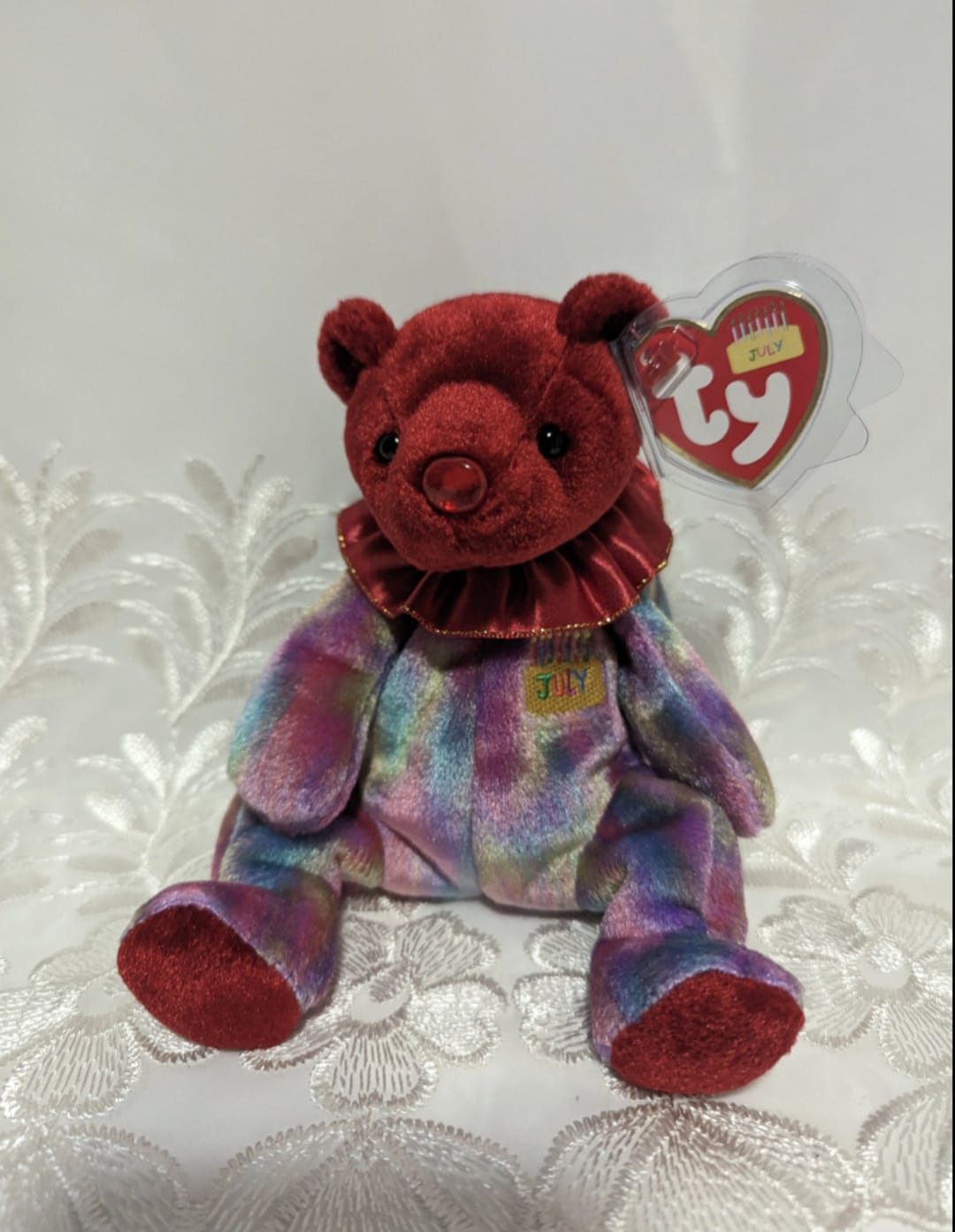 Ty Beanie Baby - July the Clown Birthday Bear (6in) - Etsy