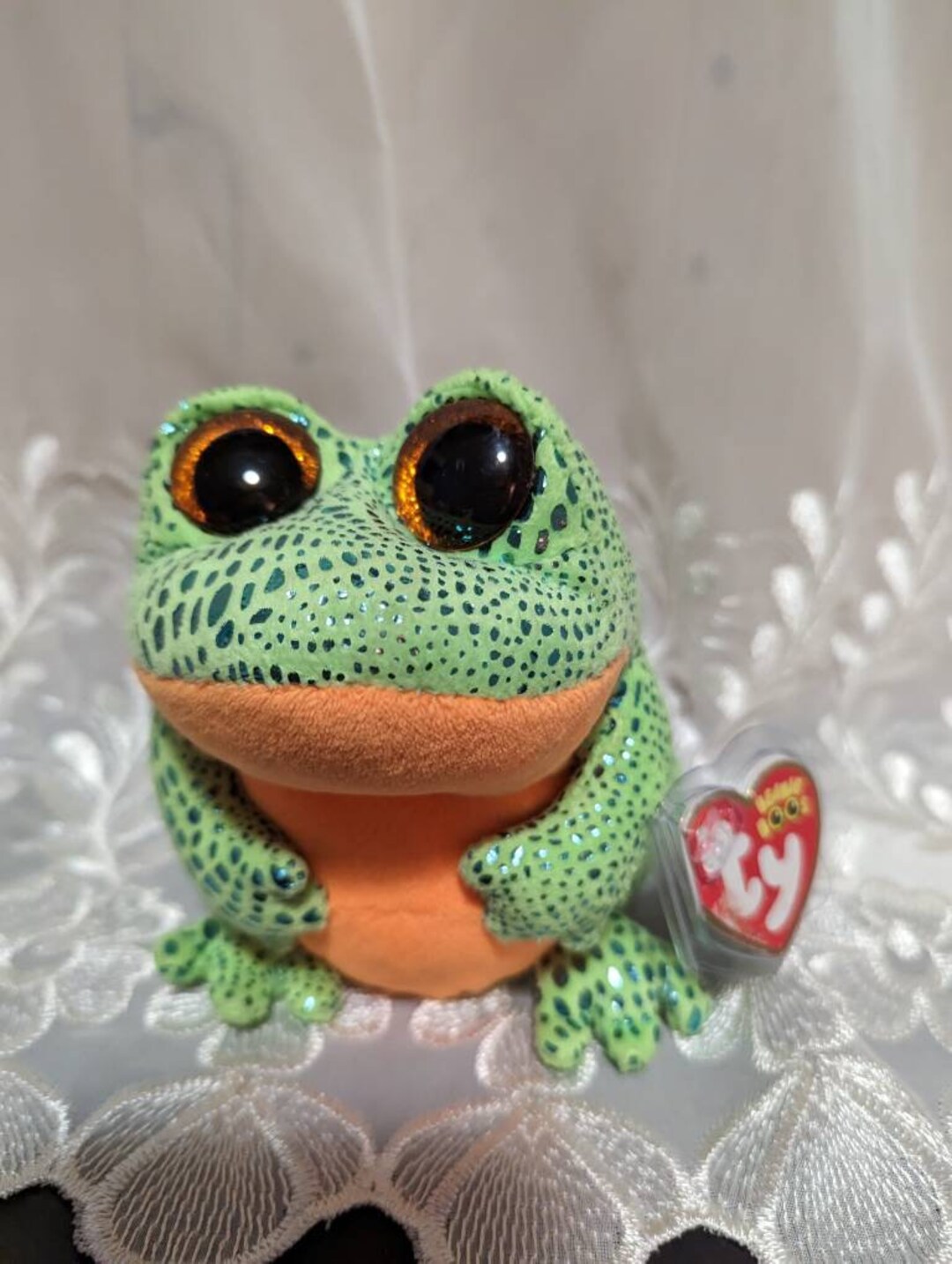 Ty Beanie Boo Speckles the Frog 6 In Non-mint Tag. - Etsy