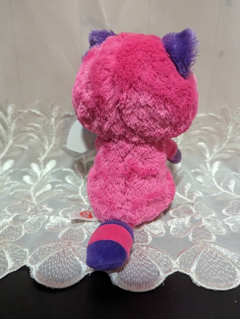 Ty Beanie Boo Roxie the Pink Raccoon Mint Retired - Etsy