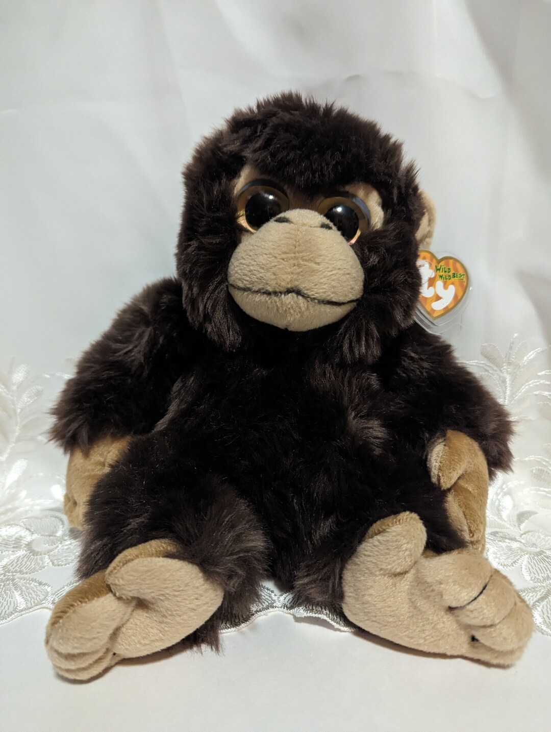 TY Classic Plush - Wild Wild Best - Brownie the Monkey (11in) - Etsy UK