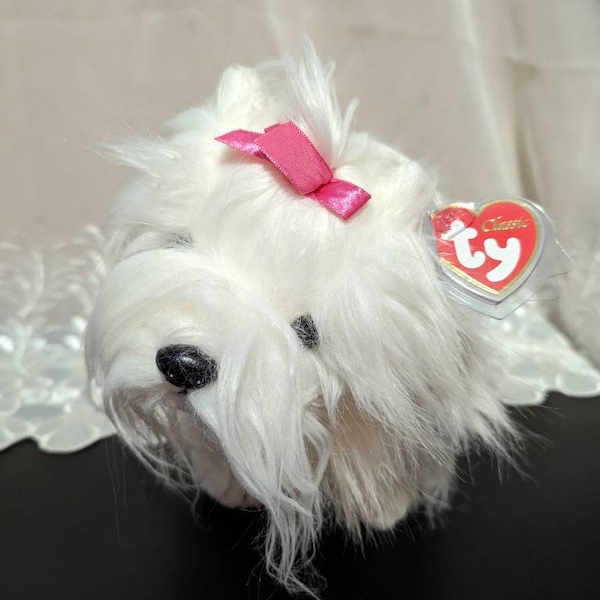 Plush Fluffy White Dog - Etsy