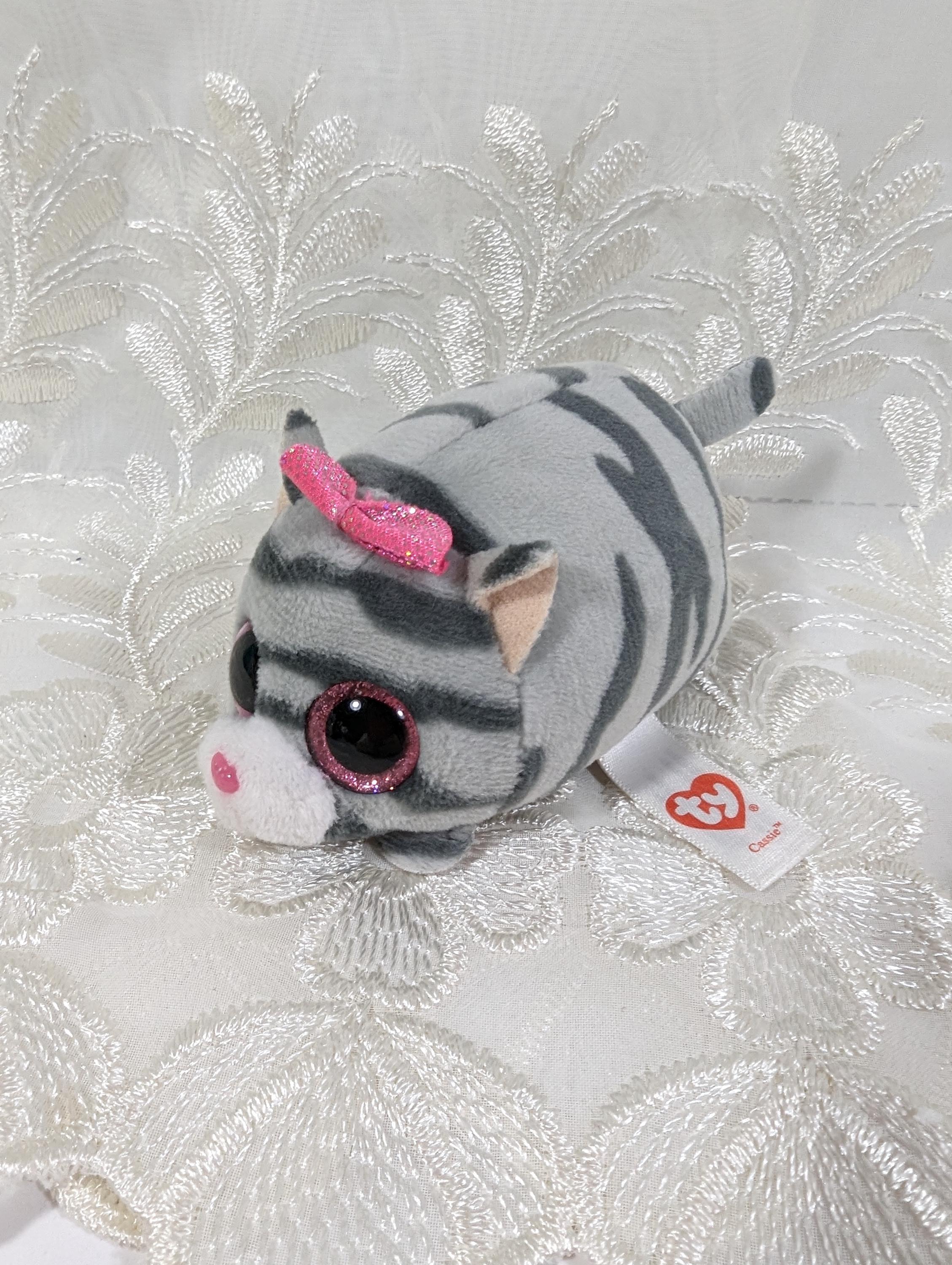 Ty Teeny Tys - Cassie the Gray Cat (3.5in) No Tag - Etsy