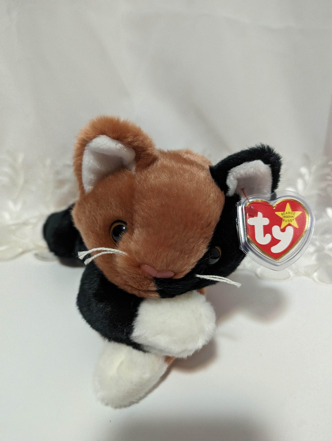 Ty Beanie Buddy - Chip the Calico Cat (11in) - Etsy