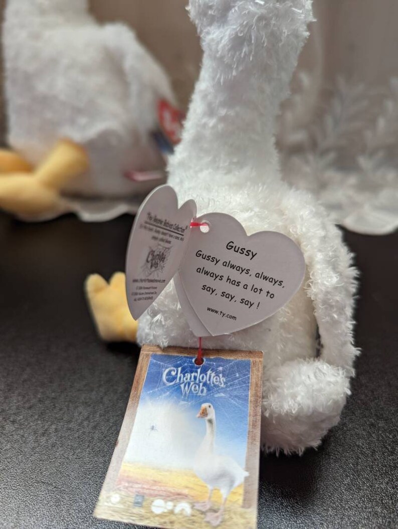 Ty Gussy the Goose From Charlotte's Web Beanie Baby - Etsy