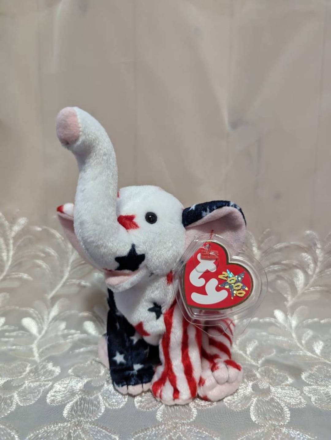 Ty Beanie Babies - Righty 2000 the Elephant - Mint Vintage Plush Toy ...