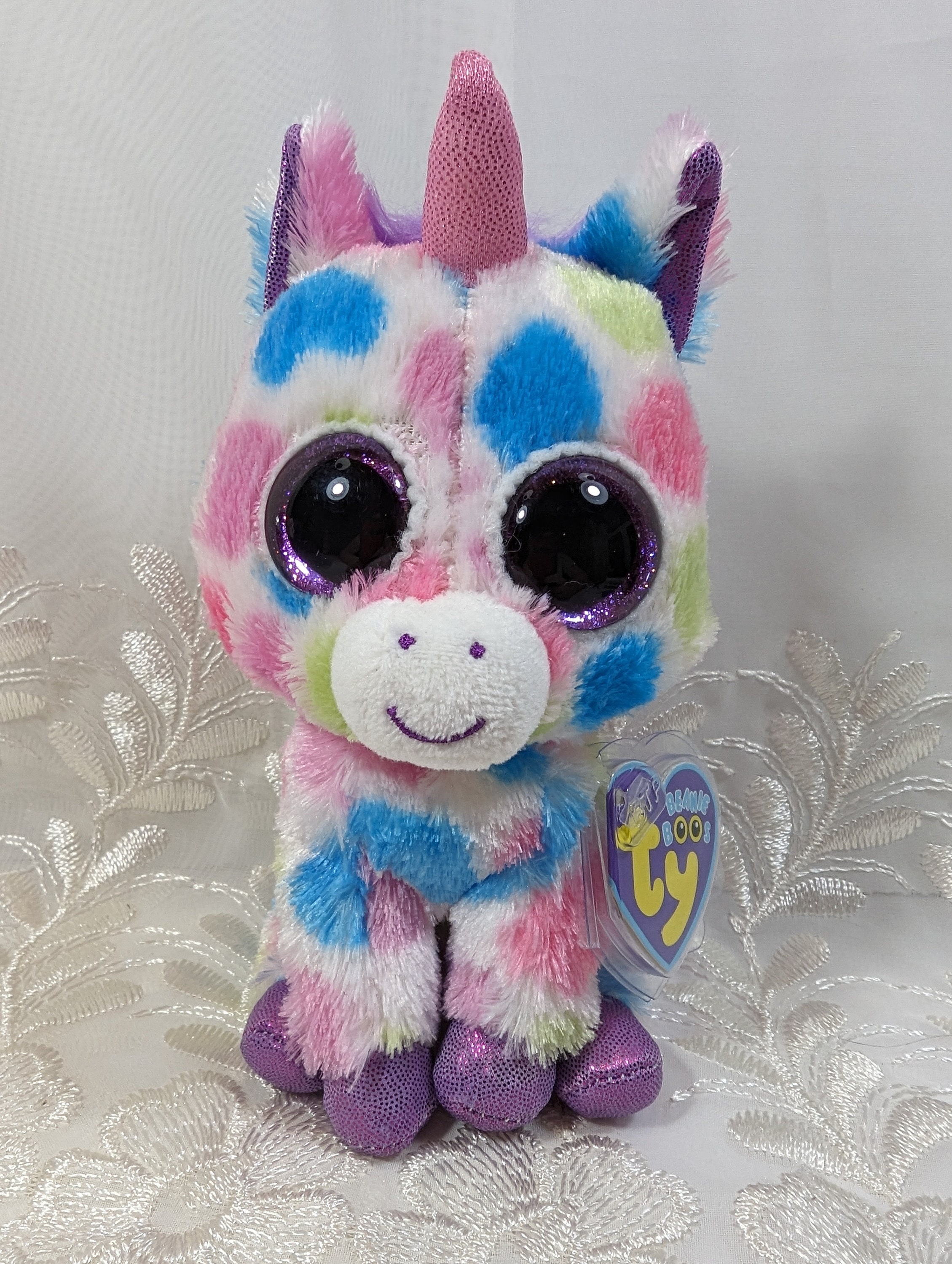 Ty Beanie Boo Wishful the Unicorn 6 In Near Mint Purple Tag Etsy UK