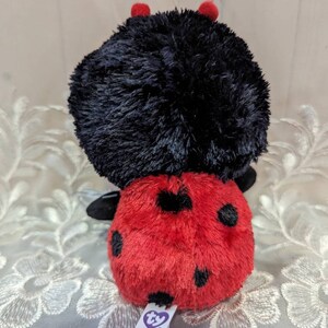 Ty Beanie Boo - Bugsy the Ladybug - Mint Rare Purple Tag Plush Toy (6in ...