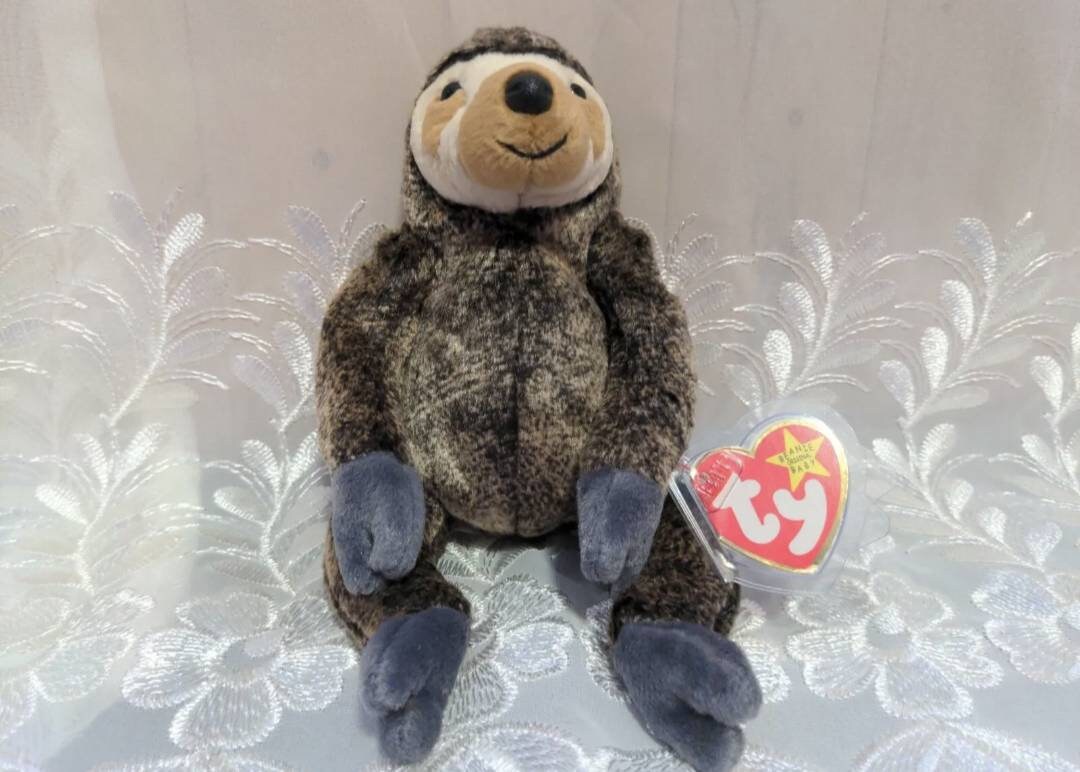 Ty Beanie Babies - Slowpoke the Sloth - Vintage Plush Toy (5.5in) - Etsy