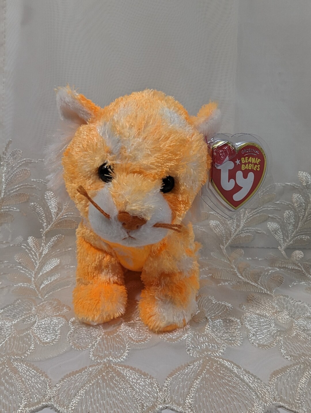 Ty Beanie Baby - Sandals the Orange Tiger (6in) - Etsy