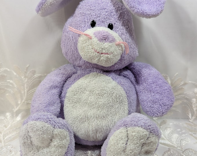 Ty Pluffies - Twitches the Purple Bunny Plush *rare!* (10 Inch) Pre ...