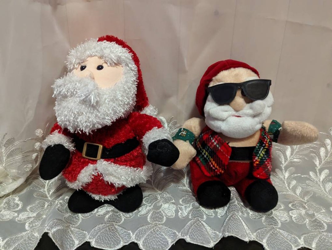 Santa Claus Plushies - Choose From Sunglasses Santa (7.5in) and Regular ...