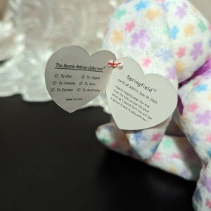 Ty Beanie Babies - Springfield the Bunny Rabbit - Mint Vintage Plush ...