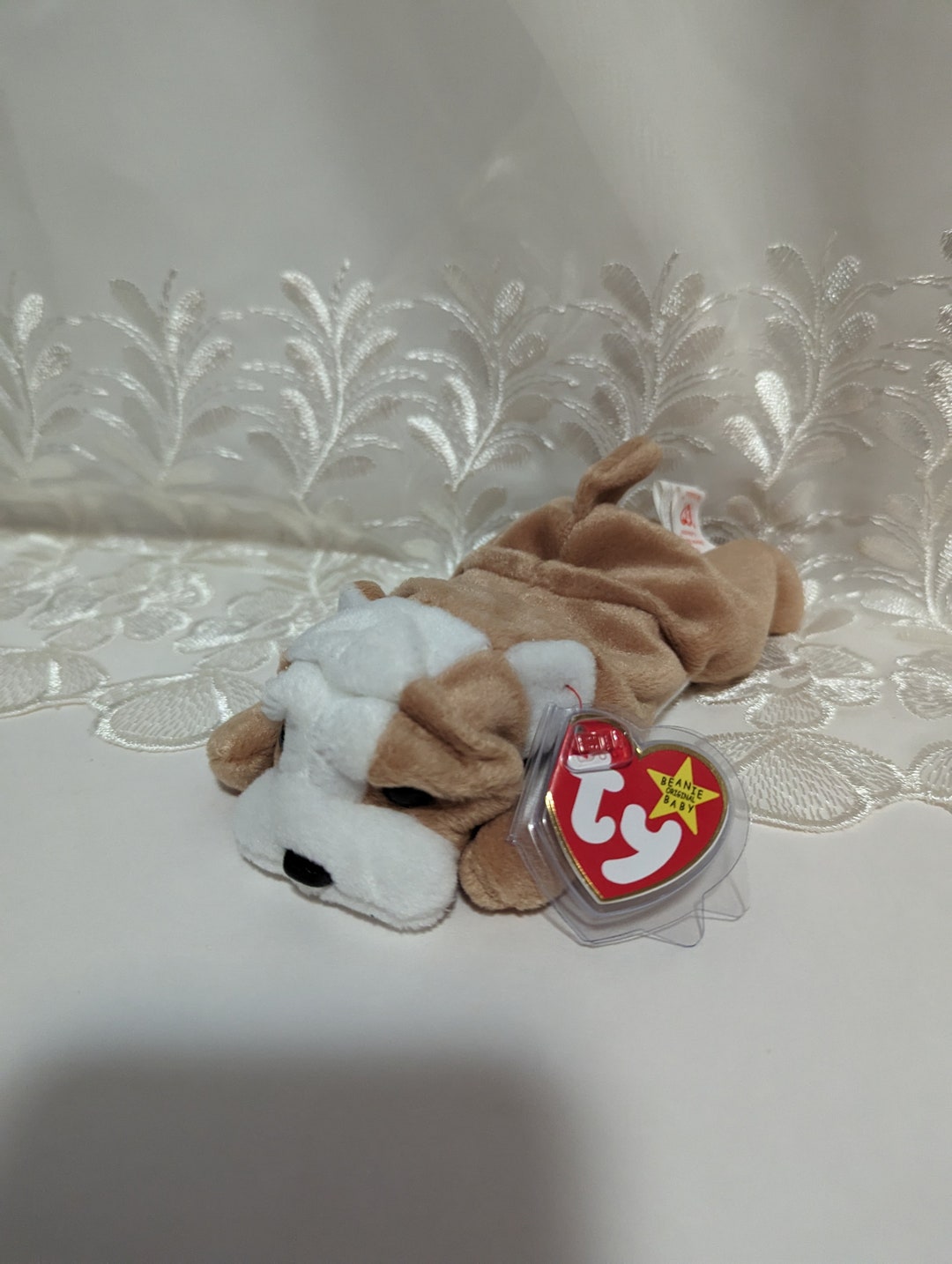 Ty Beanie Baby Wrinkles the Bulldog 6in Made in Indonesia With Canadian ...