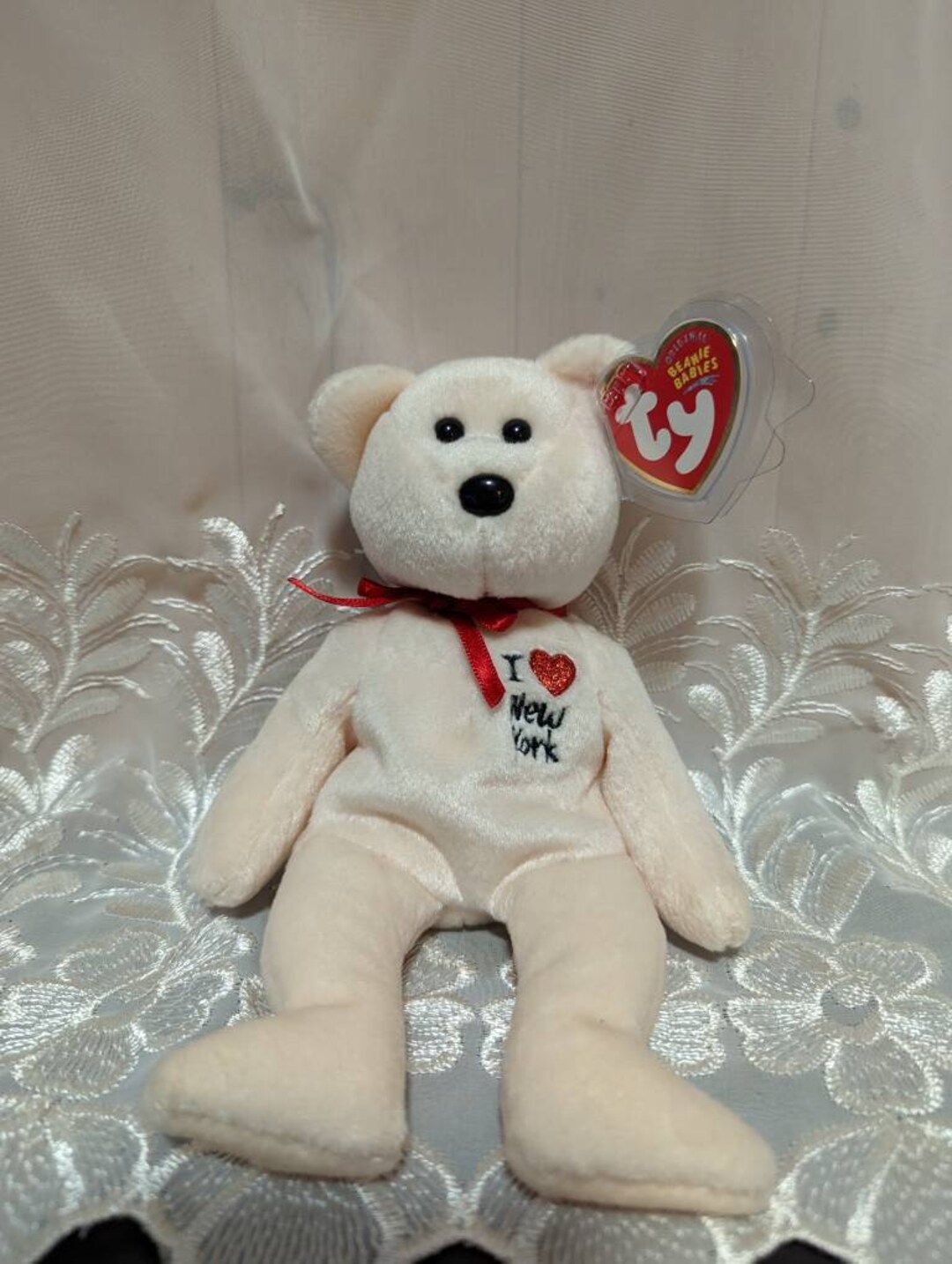 Ty Beanie Babies - I Love New York the Bear - Mint Vintage Plush Toy (8 ...