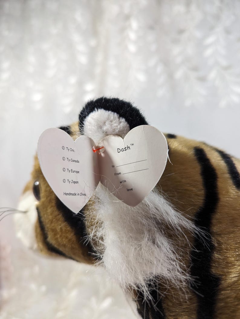 Ty Classic Collection - Dash the Tiger (13 In) Non-mint Tag - Etsy