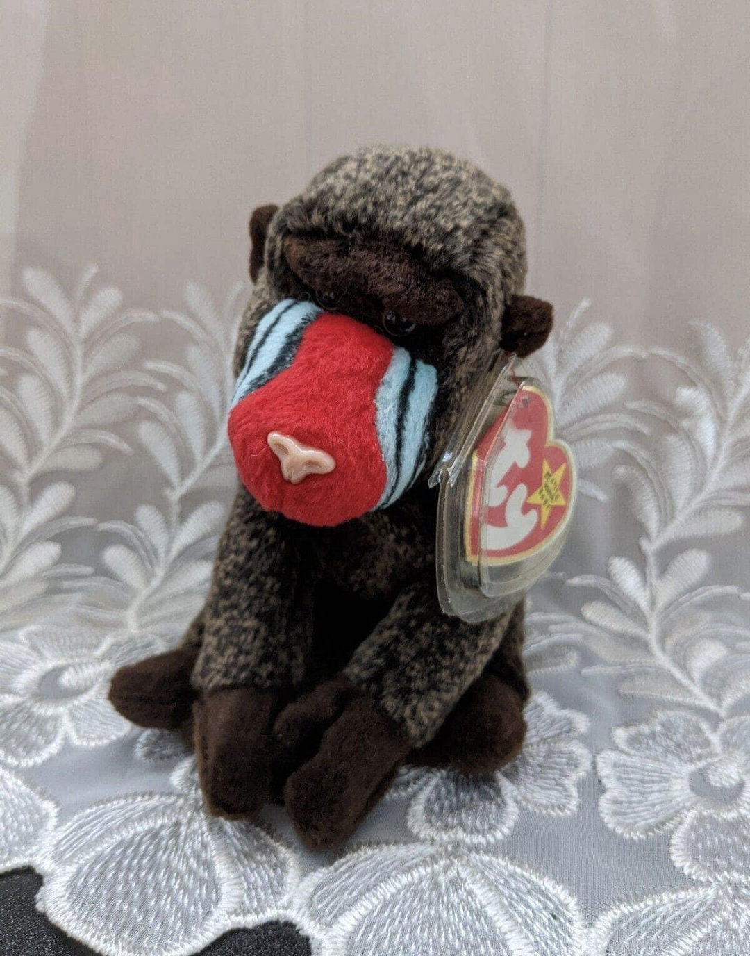 Ty Beanie Baby - Cheeks the Baboon (6in) - Etsy