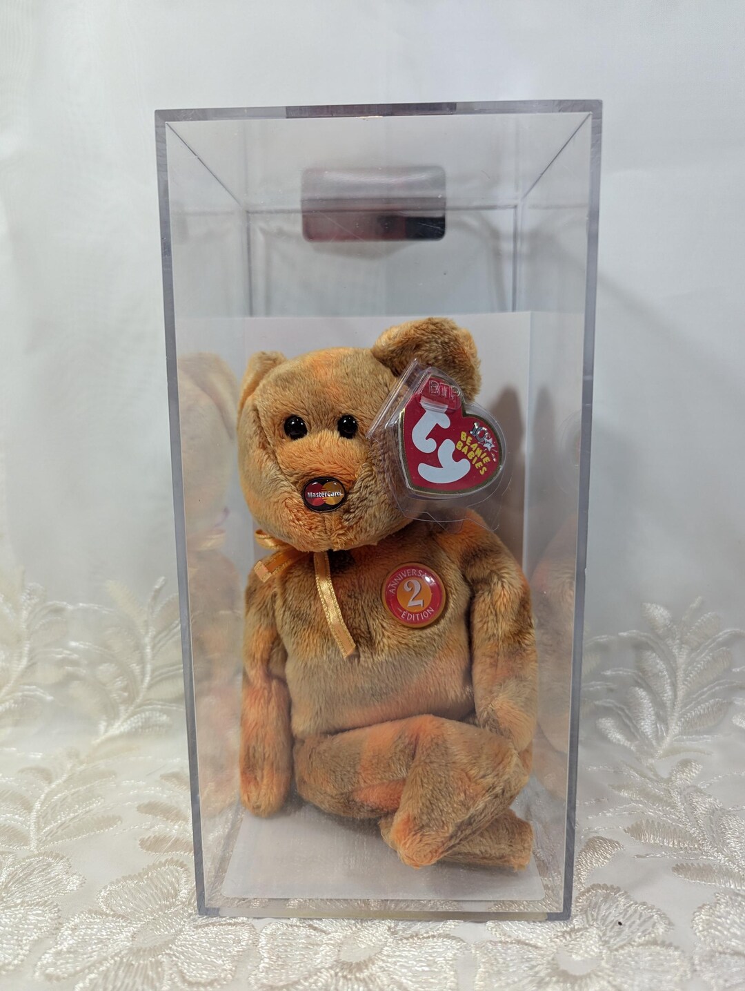 Ty Beanie Baby - MC Mastercard Bear With Card, Anniversary Edition #2 ...