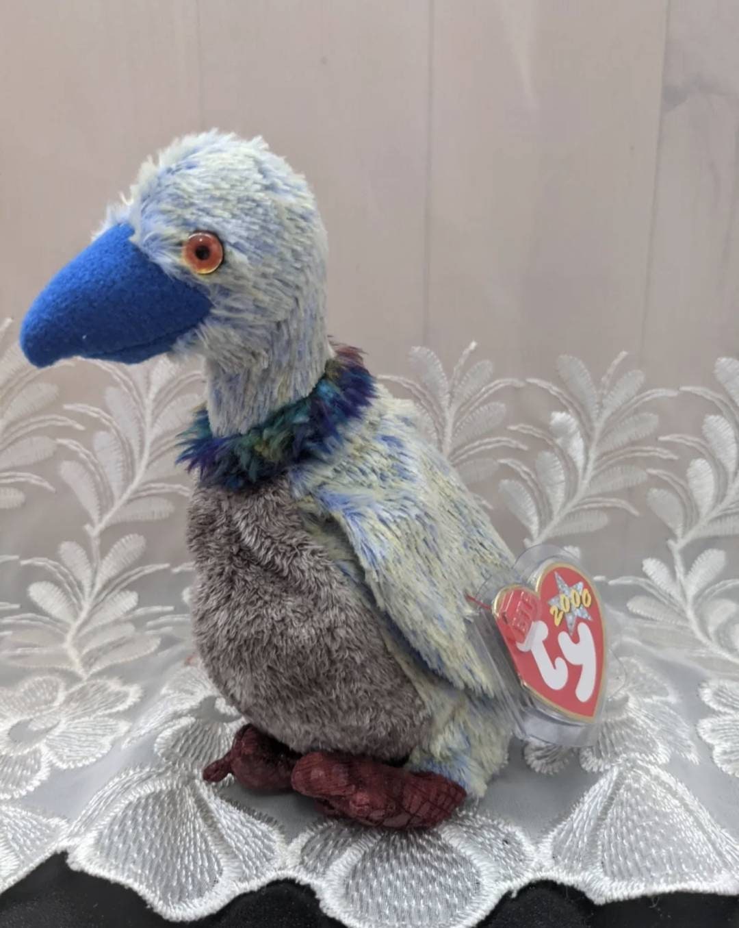 Ty Beanie Babies - Buzzy the Buzzard Bird - Mint Vintage Plush Toy (6in ...