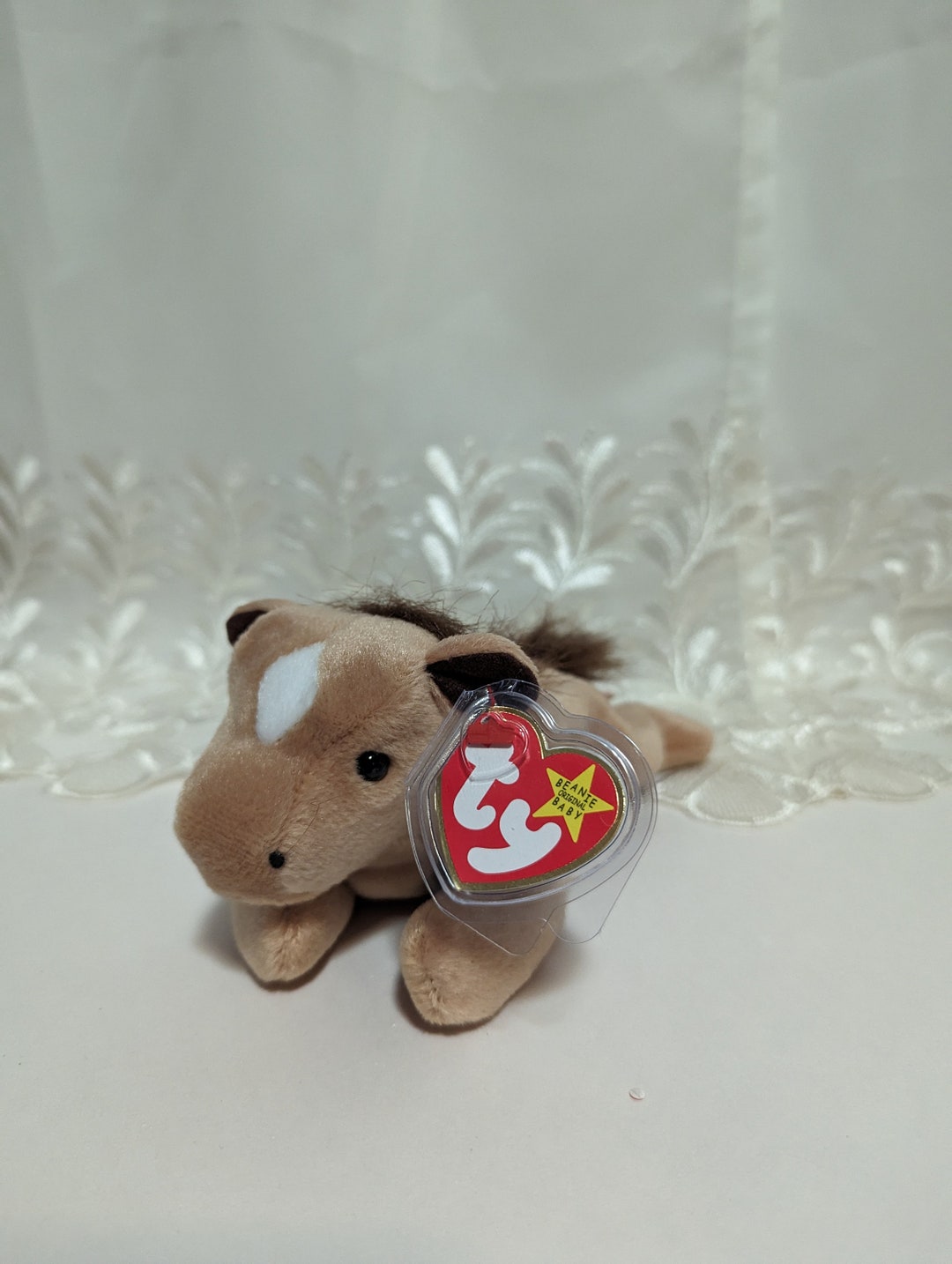 Ty Beanie Baby - Derby the Horse (8in) Star, Fluffy Mane - Etsy