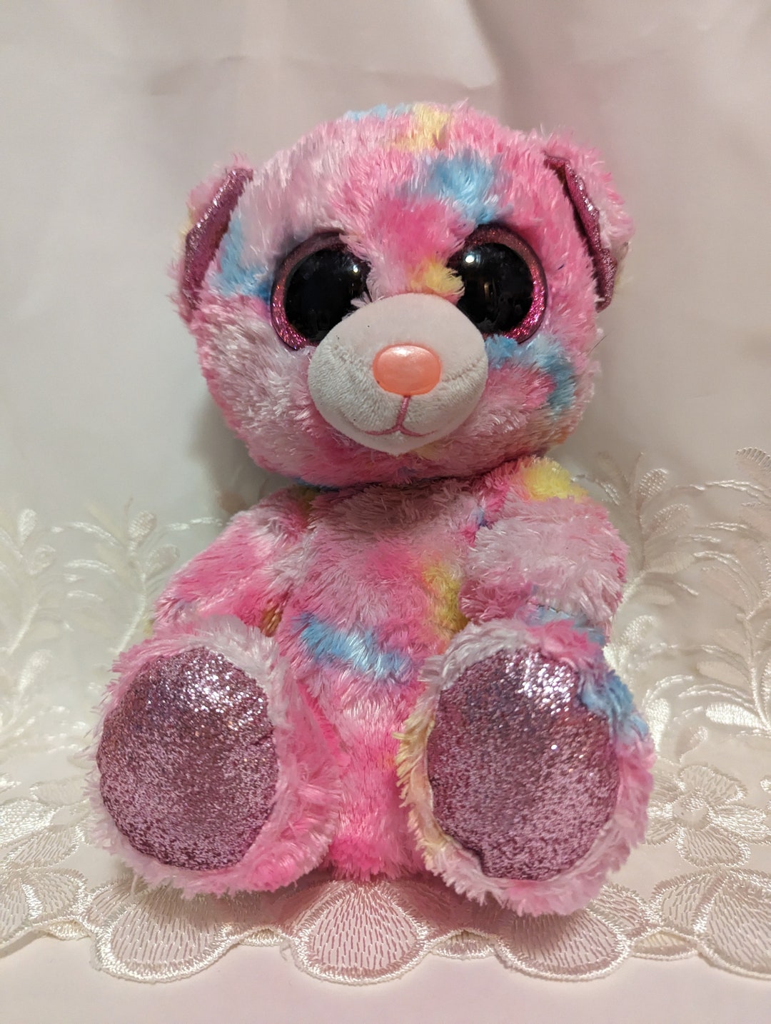 Ty Beanie Boo - Franky the Pink Bear (9in) No Hang Tag - Etsy