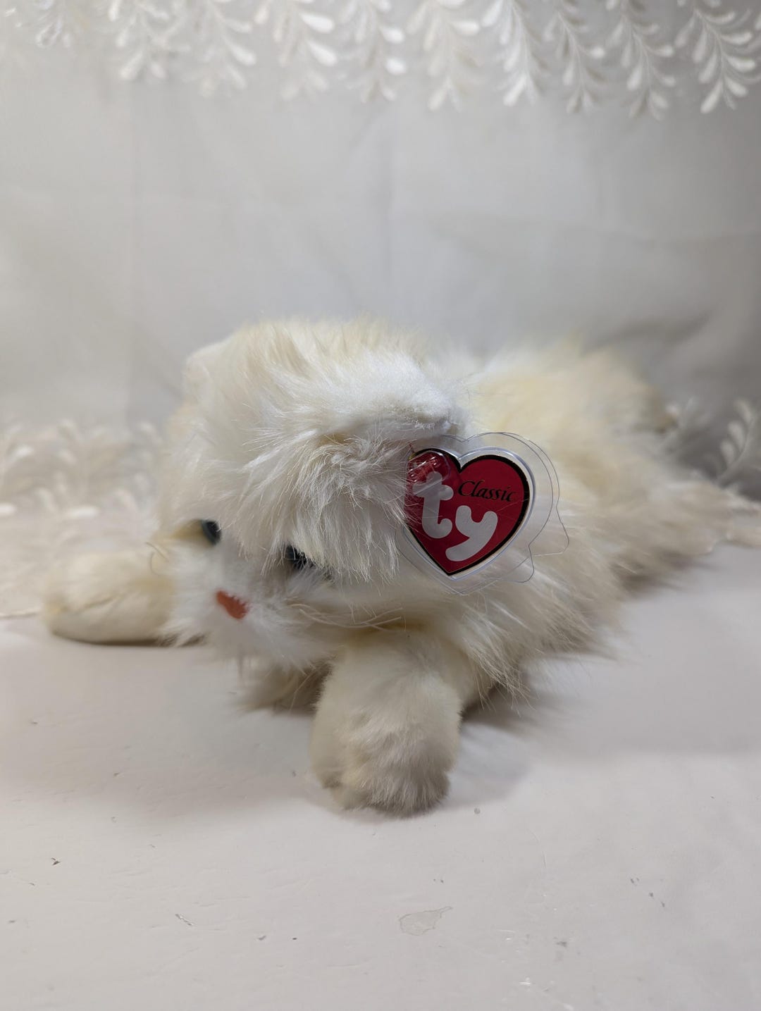 Ty Classic Collection - Peachy the Fluffy Cat (14 In) - Etsy