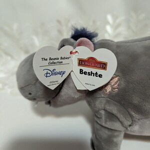 Ty Beanie Babies Sparkle Beshte the Hippo From the Lion Guard 6in Non ...