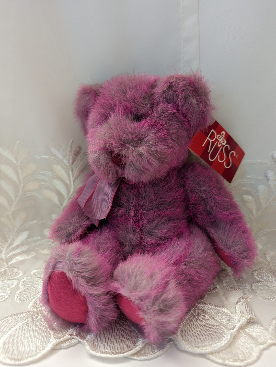 Russ Berrie - Luv Um's the Adorable Pink Bear (9in) - Etsy
