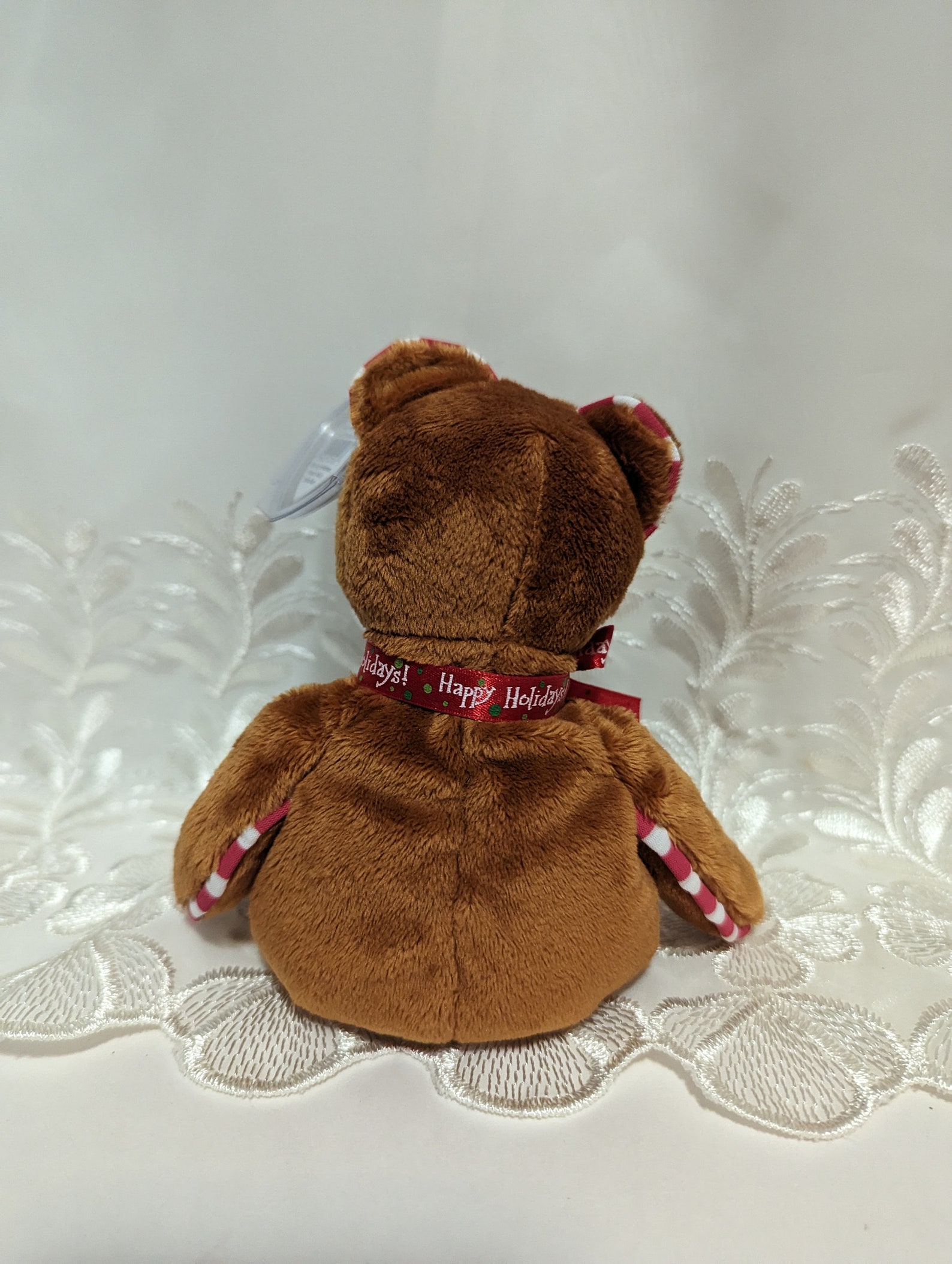 Ty Beanie Baby - Peppermint the Bear (8.5in) Hallmark Exclusive - Etsy