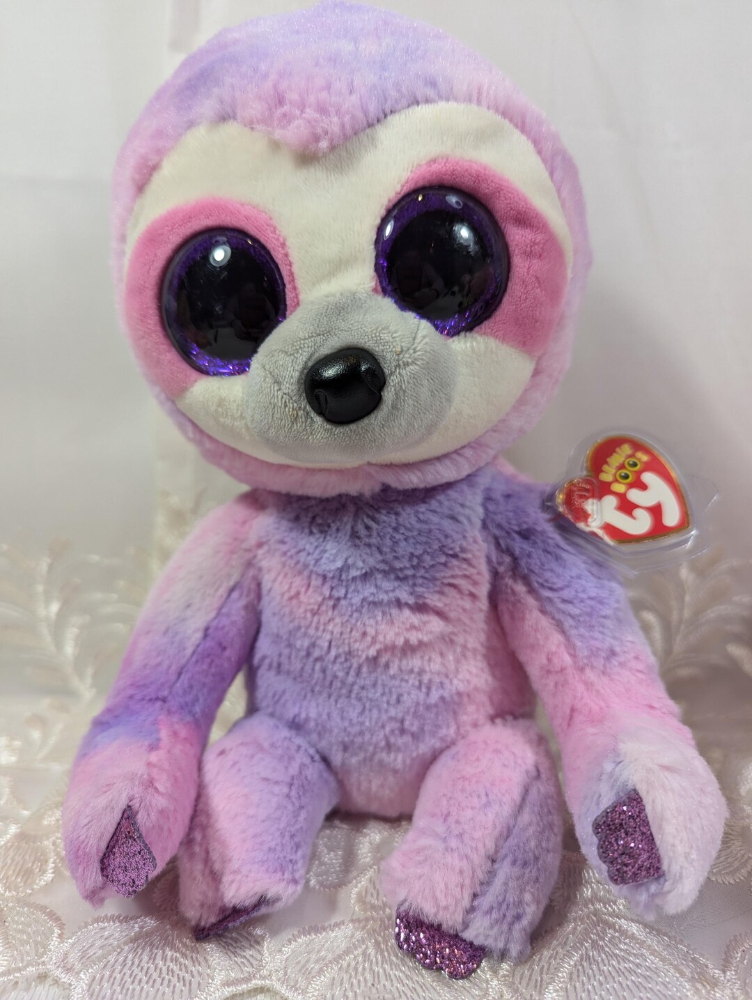 Ty Beanie Boo - Dreamy the Purple Sloth (9 In) Non-mint Hang Tag - Etsy