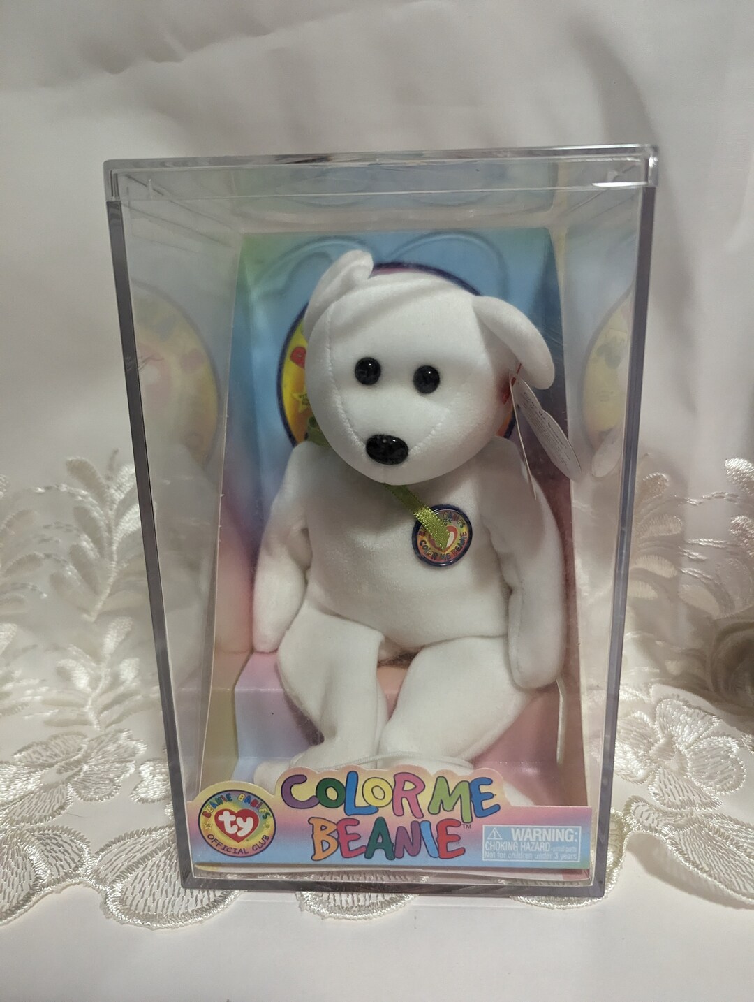 Ty Beanie Baby - Color Me Beanie the Bear (green Ribbon) Sealed - Etsy