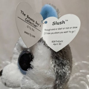Ty Beanie Boo Slush the Husky - Mint Plush Toy Dog (6in) - Etsy