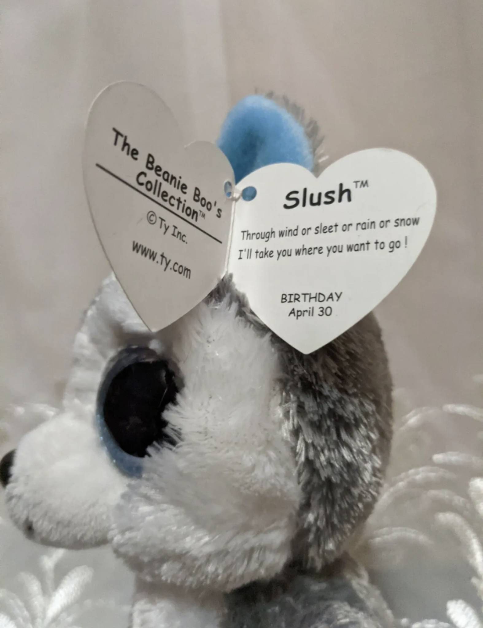Ty Beanie Boo Slush the Husky - Mint Plush Toy Dog (6in) - Etsy