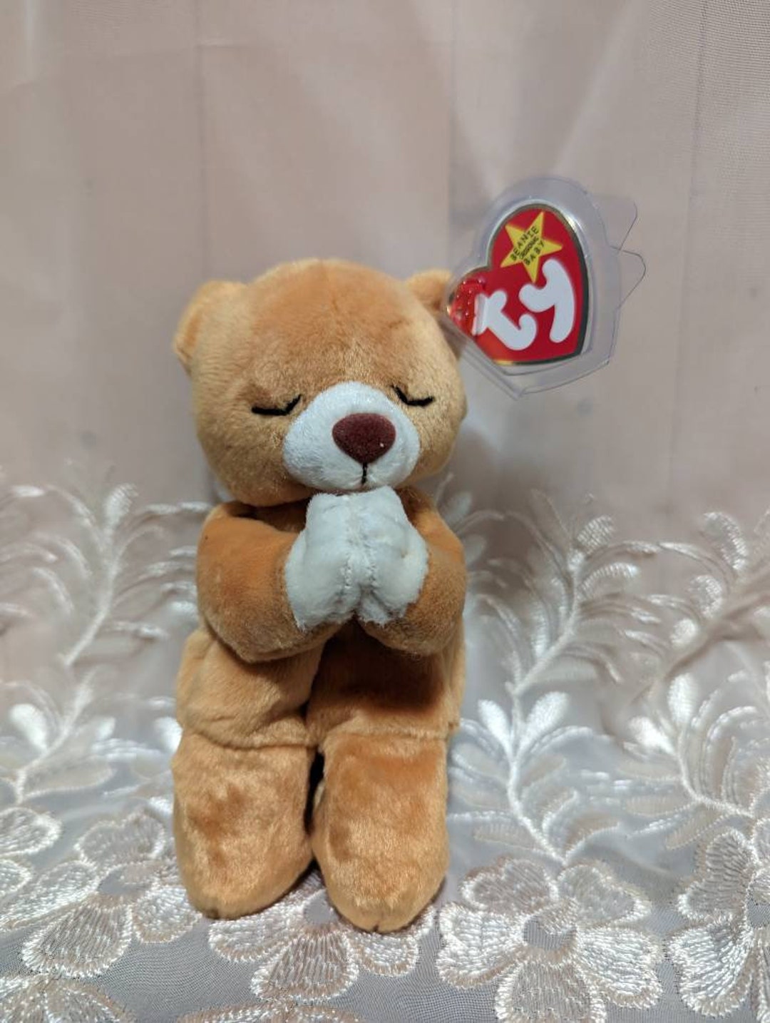 Ty Beanie Baby- Hope the Praying Bear - Mint Vintage Plush Toy (6.5in ...