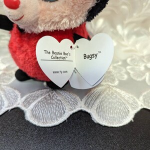 Ty Beanie Boo - Bugsy the Ladybug - Mint Rare Purple Tag Plush Toy (6in ...
