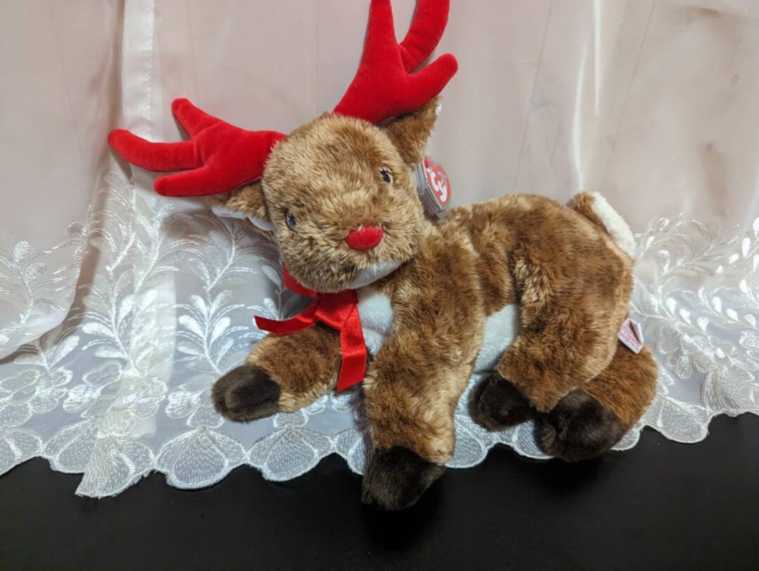 Ty Beanie Buddy Roxie the Reindeer Mint Christmas Plush Toy 12in - Etsy