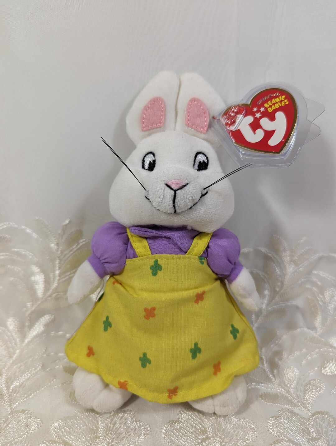 Ty Beanie Baby Ruby the Bunny From the Children's TV Show Max and Ruby ...
