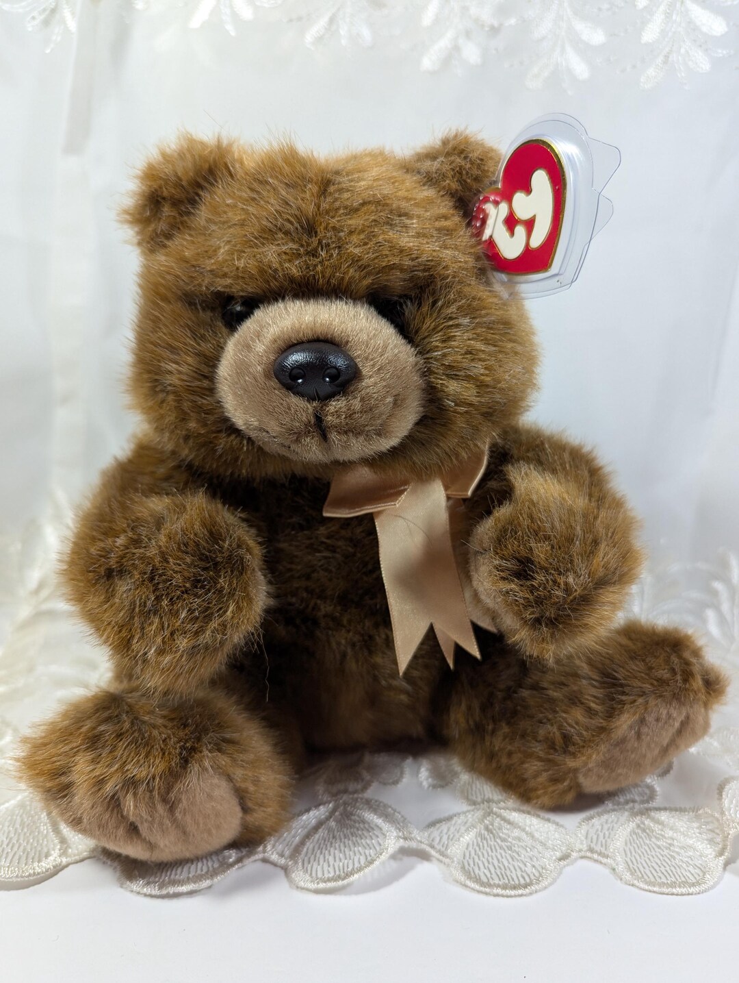 Ty Classic Collection Magee The Brown Bear 9 In Creased Tag Etsy