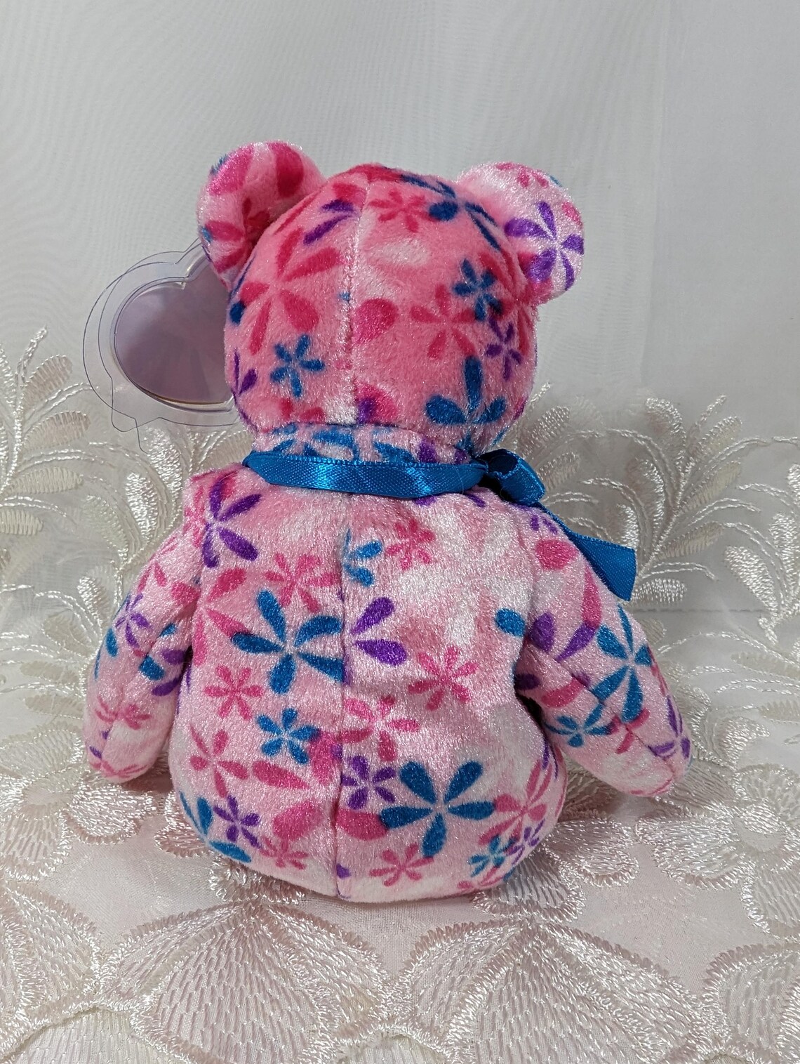 Ty Beanie Baby - Funky the Pink Floral Bear (8.5in) - Etsy