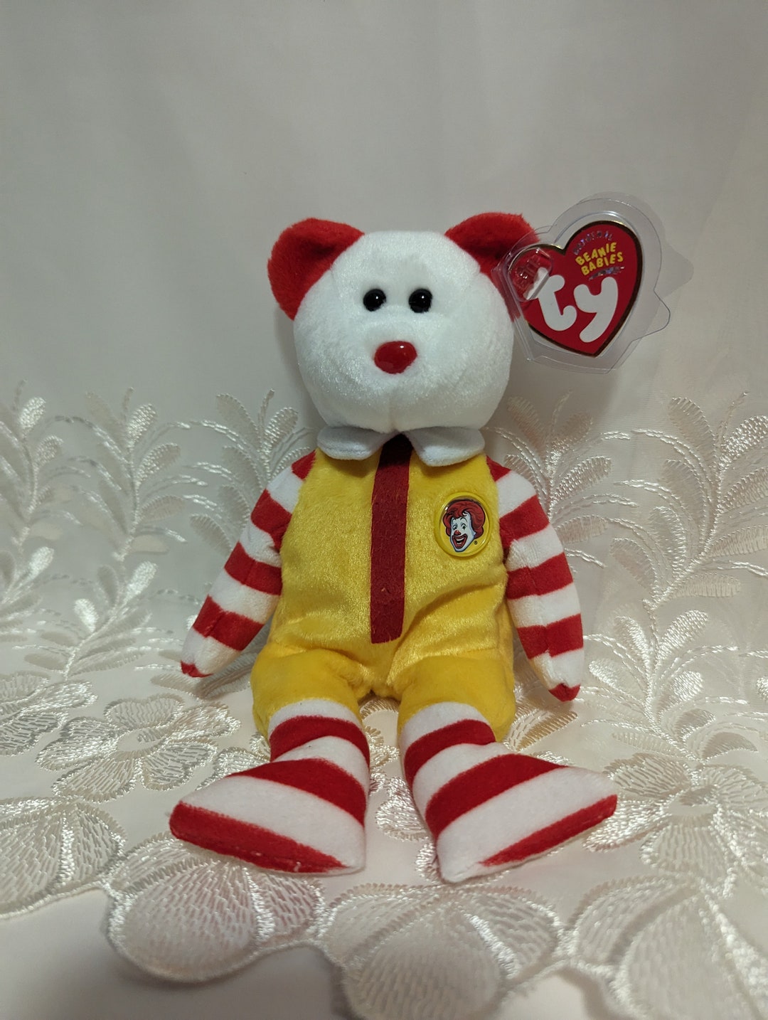 Ty Beanie Babies Ronald Mcdonald the Bear very Rare Convention ...