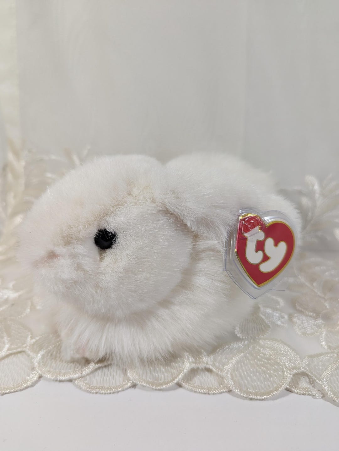 Ty Classic Collection - Nibbles the White Bunny Rabbit (8in) - Etsy