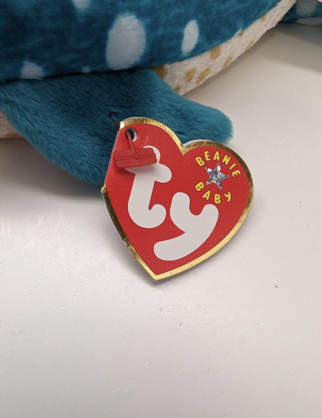 Ty Beanie Baby Poseidon the Blue Whale Shark - Mint Vintage Plush Toys ...