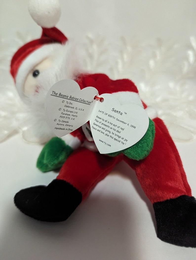 Ty Beanie Baby - Santa the Santa Claus (8.5in) - Etsy