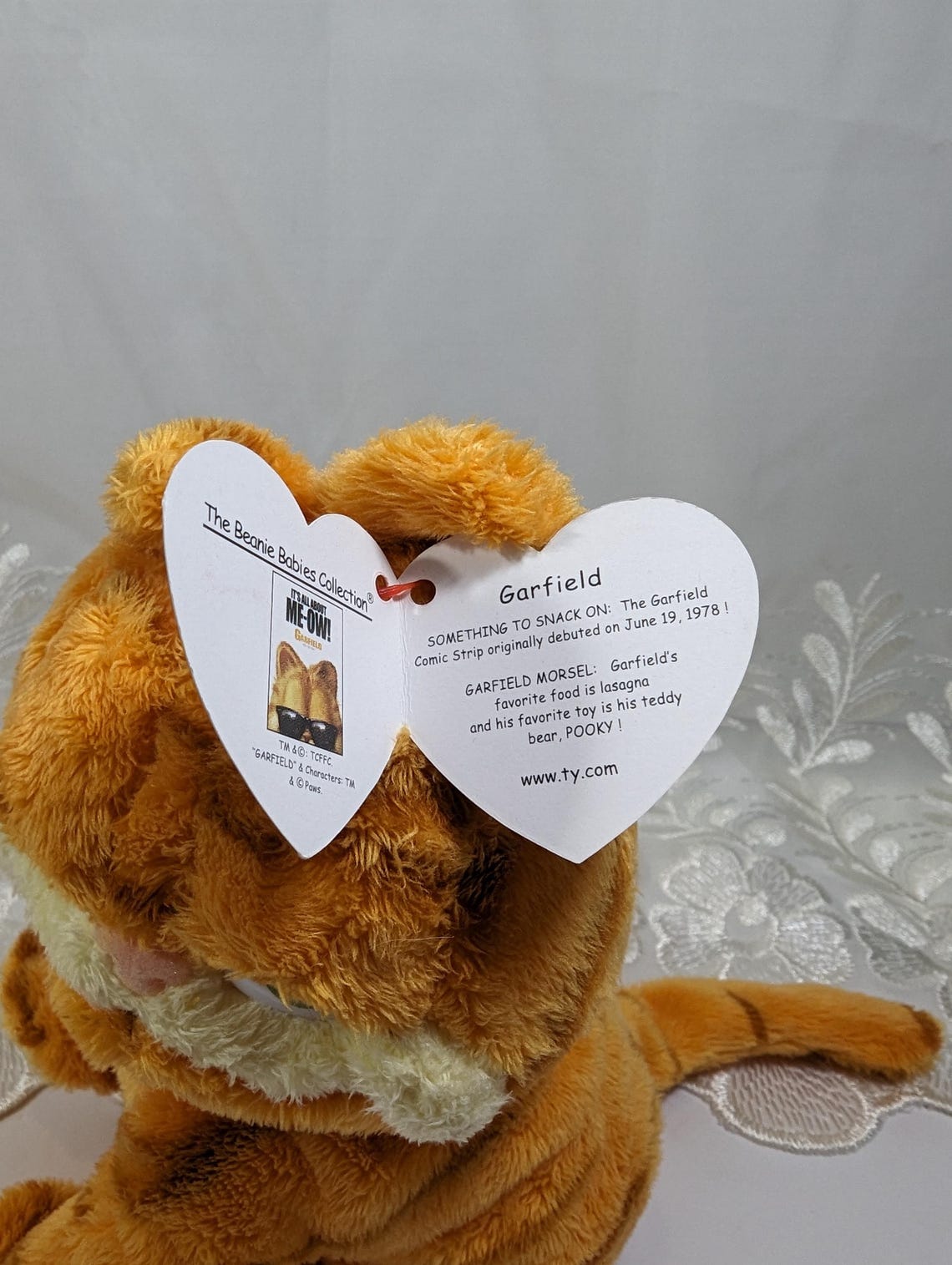 Ty Beanie Baby - Garfield the Cat - Mint Plush Toy (7in) - Etsy