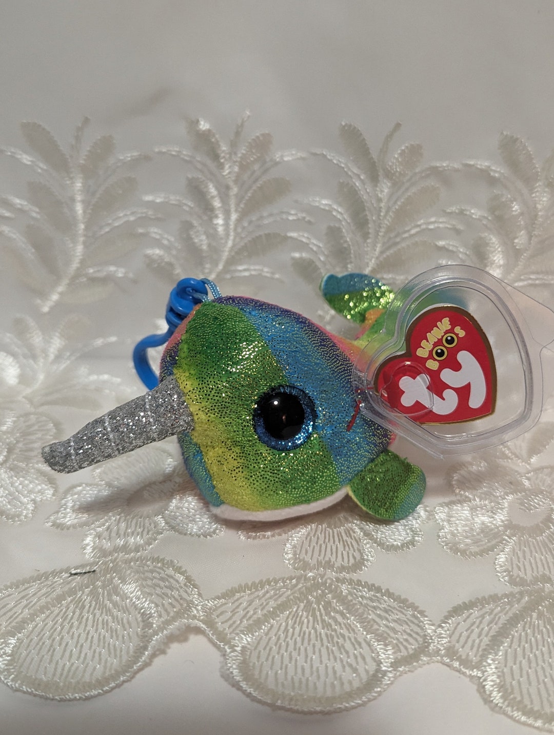Ty Beanie Boo Clips - Nori the Narwhal (4in) - Etsy