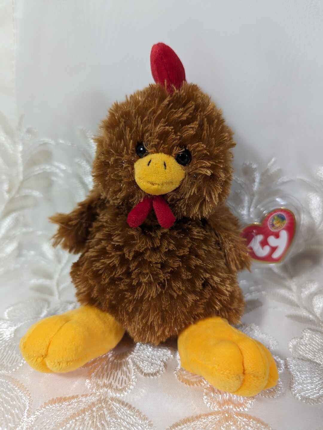 Ty Beanie Baby of the Month - Clucky the Chicken (6in) August - Etsy