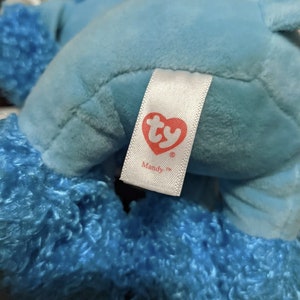 Ty Beanie Boo - Mandy the Blue Poodle Dog (10in) Non-mint Hang Tag - Etsy