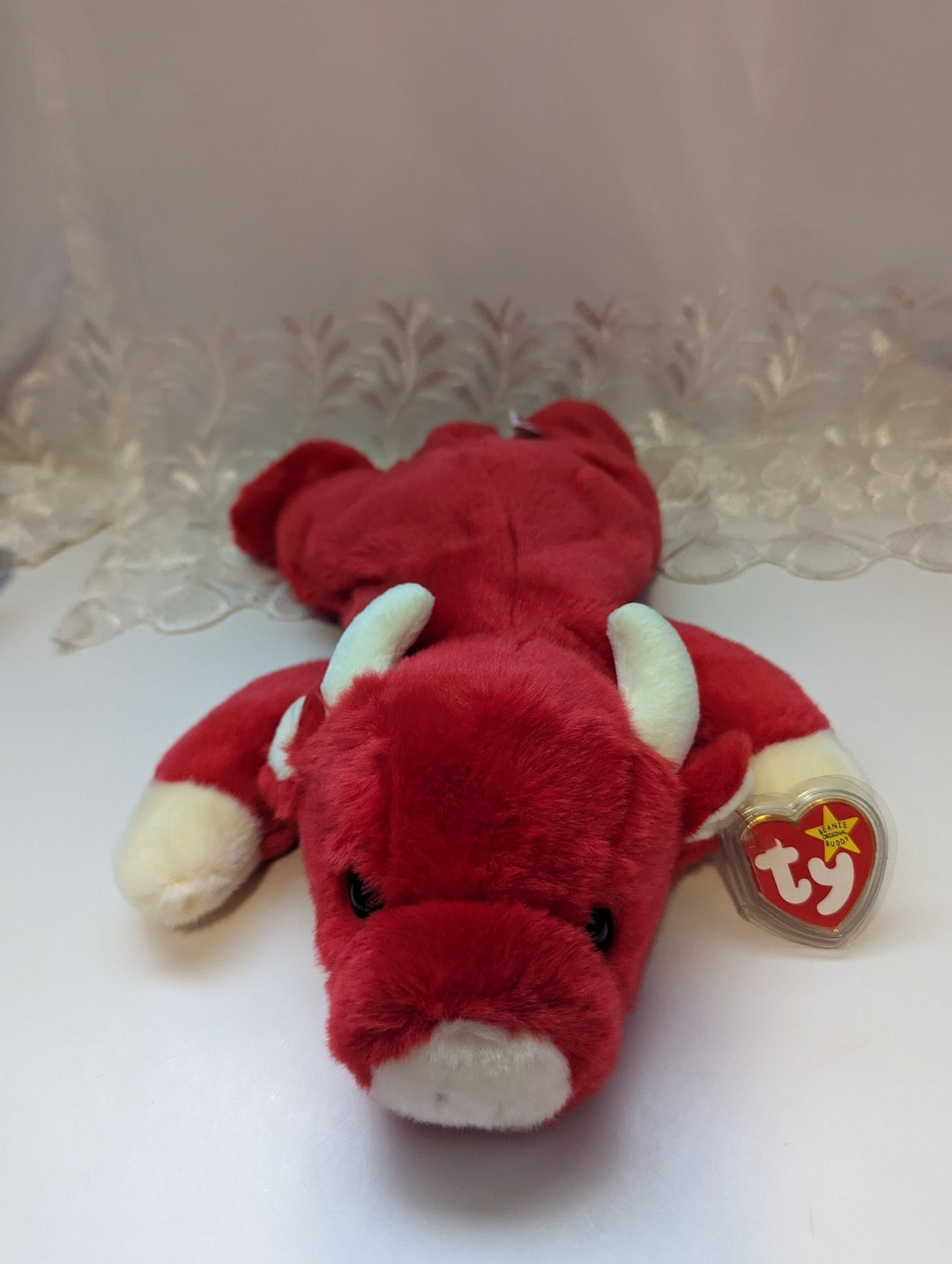 Ty Beanie Buddy Snort the Red Bull 13in - Etsy