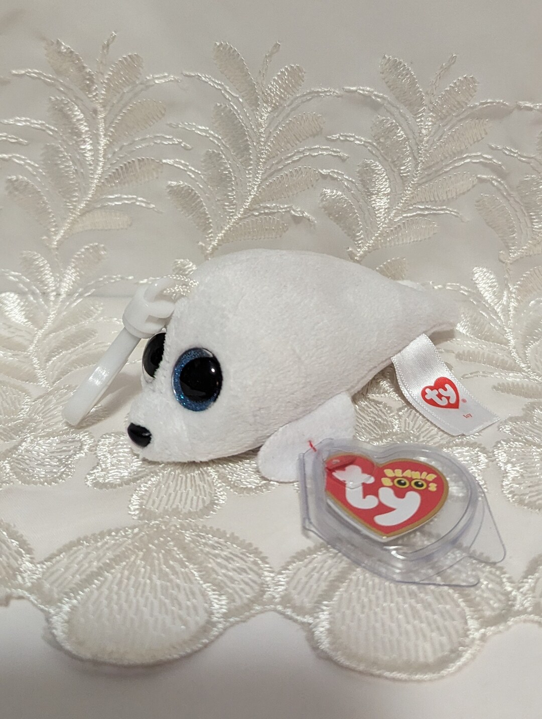 Ty Beanie Boo Clip Icy the White Seal 4in - Etsy