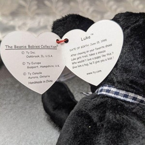 Ty Beanie Baby - Luke the Black Labrador Dog (5in) - Etsy
